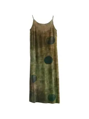 UMA WANG Polka-dot Daya Midi Dress - Brown