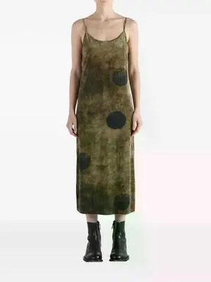 UMA WANG Polka-dot Daya Midi Dress
