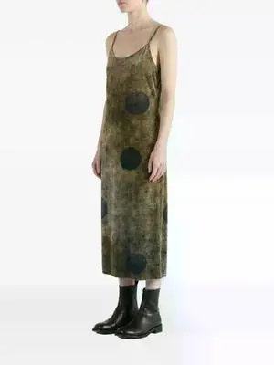 UMA WANG Polka-dot Daya Midi Dress