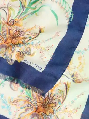 Etro Floral-motif Cotton Scarf