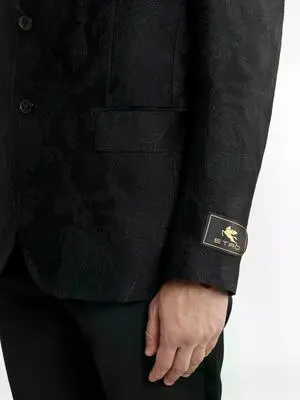 Etro Floral-jacquard Single-breasted Blazer