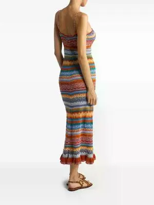 Etro Striped Knitted Maxi Dress
