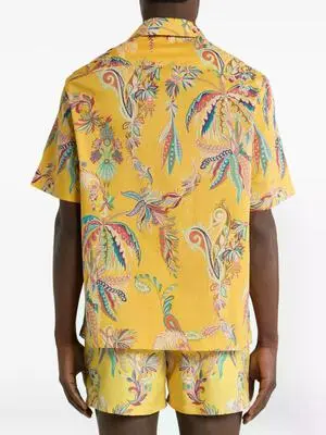 Etro Parrot-print Palm-tree Shirt