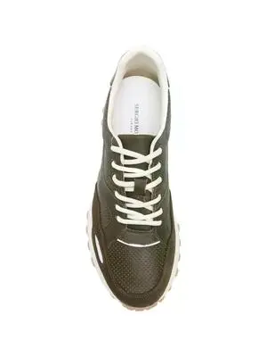 SERGIO MORETTI FIRENZE Perforated Panel Sneakers - Green