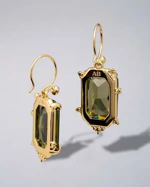 Alexis Bittar Imperial Noir Baguette Drop Earrings