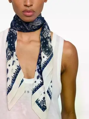 Zadig&Voltaire Blondie Patchwork-effect Scarf