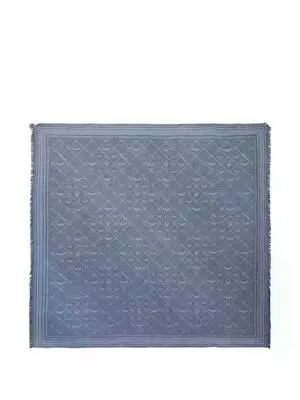 Zadig&Voltaire Liz Monogram-print Scarf - Blue