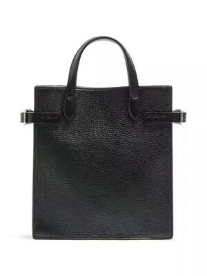 Valentino Garavani Grained Leather Antibes Small Shopping Bag - Black