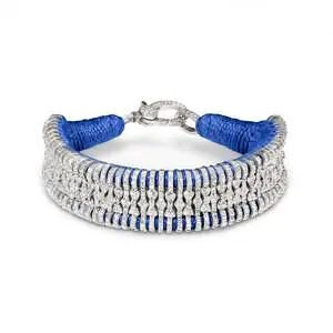 CARAVAN OF STONES Kibo Royal Stacker Bracelet With Diamonds - Blue