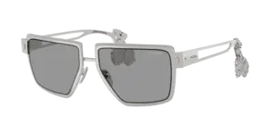 Prada Silver Tone Sunglasses - Grey