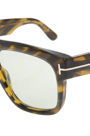 TOM FORD Rectangular Sunglasses With Tortoiseshell Pattern