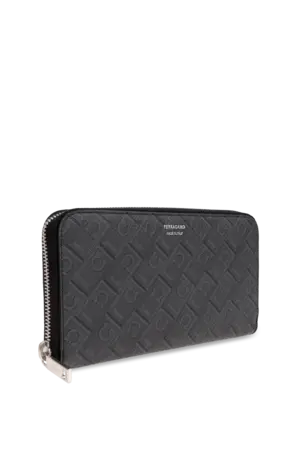 FERRAGAMO Canvas Wallet With Monogram