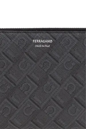 FERRAGAMO Canvas Wallet With Monogram