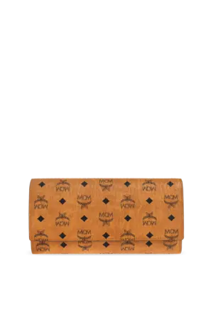 Mcm Monogram Wallet - Brown