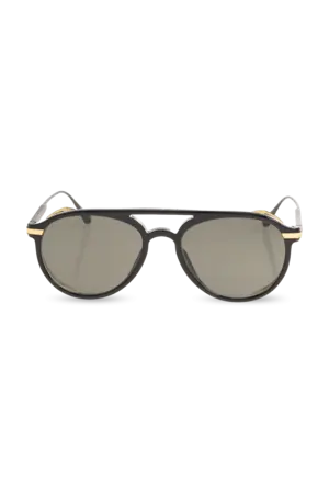 Linda Farrow Sutton Aviator Sunglasses - Gold