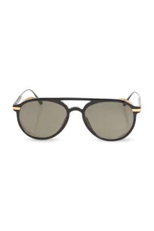 Linda Farrow Sutton Aviator Sunglasses - Gold
