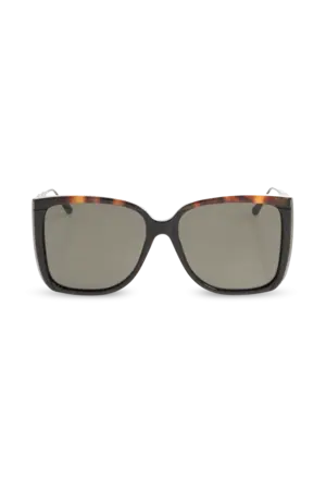 Linda Farrow Helena Rectangular Sunglasses - Brown