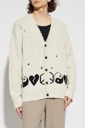 ALLSAINTS Tabua Cardigan With Graphic Motifs