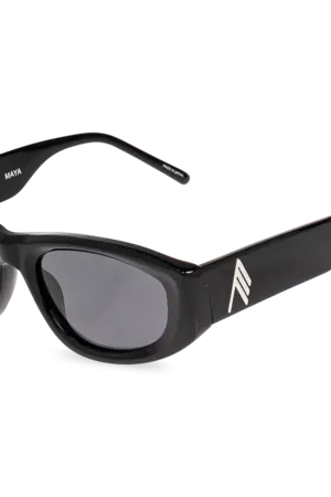 Attico Linda Farrow X Acetate Cat Eye Sunglasses - Black