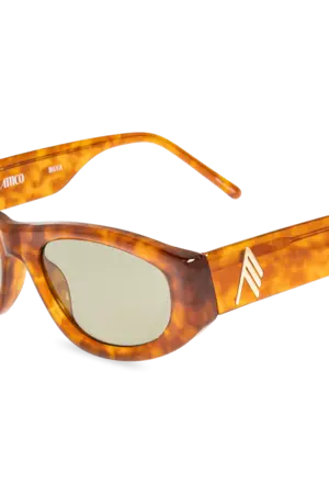 Attico Linda Farrow X Sunglasses - Brown