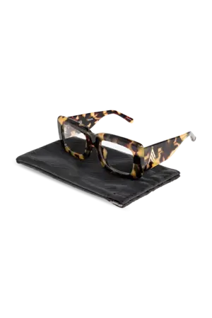 Attico Linda Farrow X Rectangular Eyeglasses - Brown