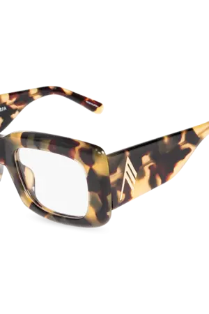 Attico Linda Farrow X Rectangular Eyeglasses - Brown