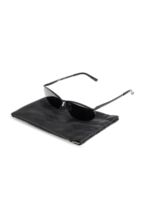 Attico Linda Farrow X Oval Sunglasses - Black