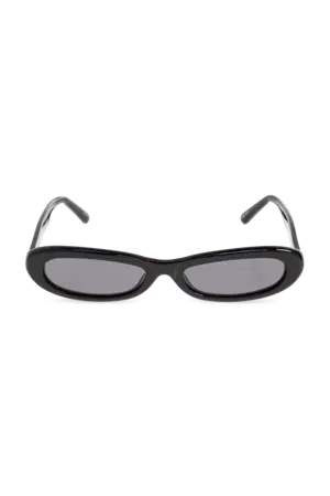 Attico Linda Farrow X Oval Sunglasses - Black
