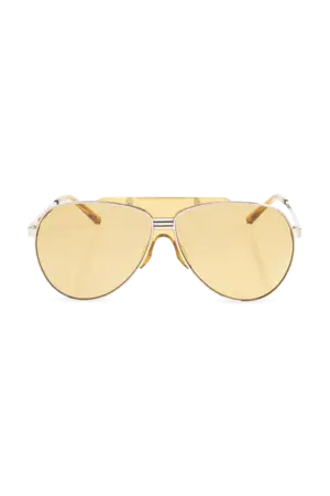 Attico X Linda Farrow Aviator Sunglasses - Silver