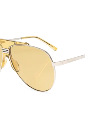 Attico X Linda Farrow Aviator Sunglasses - Silver