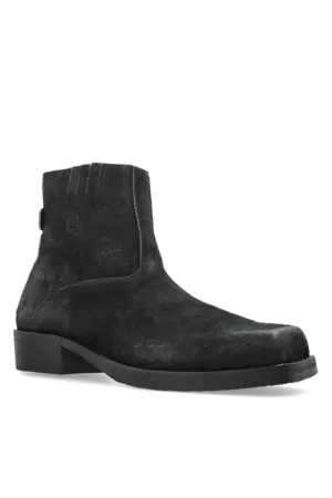 ALLSAINTS Orla Suede Square Toe Ankle Boots