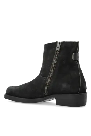 ALLSAINTS Orla Suede Square Toe Ankle Boots