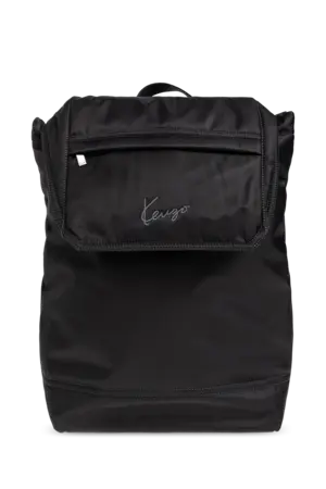 Kenzo Embroidered Logo Backpack - Black