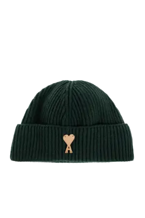 Ami Wool Beanie - Green