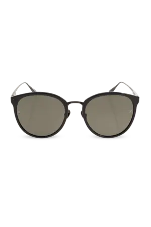 Linda Farrow Calthorpe Round Frame Sunglasses - Black