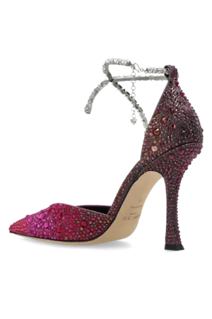 JIMMY CHOO Stevie 100 Embellished Stiletto Pumps - Purple