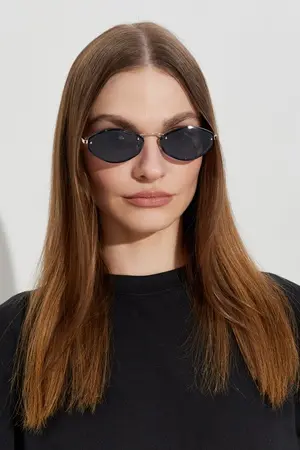 Jacquemus Oval Rimless Sunglasses