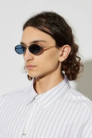 Jacquemus Oval Rimless Sunglasses - Silver