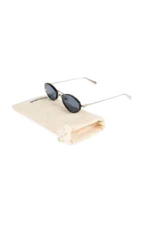 Jacquemus Oval Rimless Sunglasses - Silver