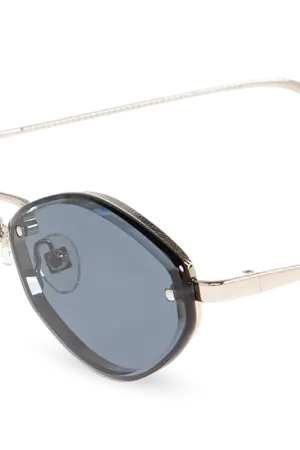 Jacquemus Oval Rimless Sunglasses - Silver
