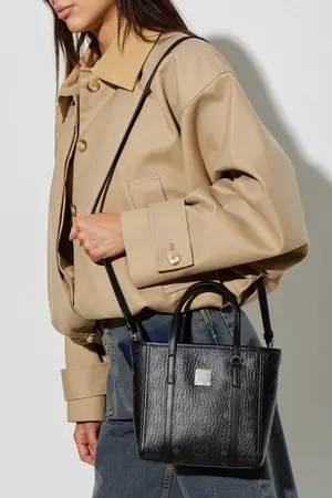 Mcm Toni Mini Shopper Bag - Black