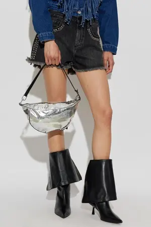 ALLSAINTS Luna Bag In Lamb Leather - Silver
