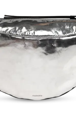 ALLSAINTS Luna Bag In Lamb Leather - Silver