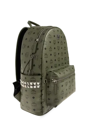 Mcm Stark Monogrammed Backpack