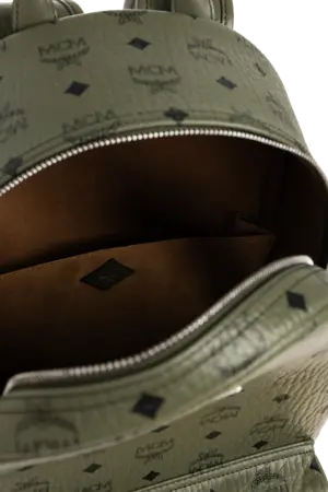 Mcm Stark Monogrammed Backpack
