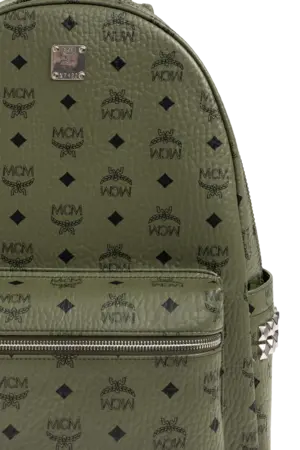 Mcm Stark Monogrammed Backpack