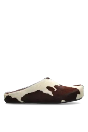 Marni Animal Print Fur Mule