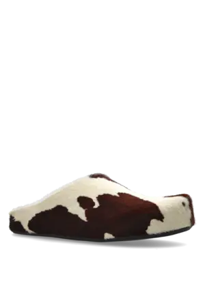 Marni Animal Print Fur Mule