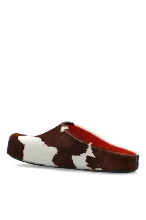 Marni Animal Print Fur Mule