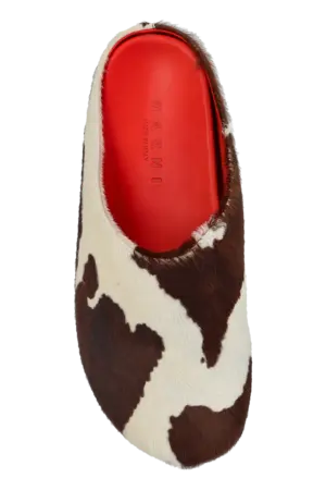 Marni Animal Print Fur Mule